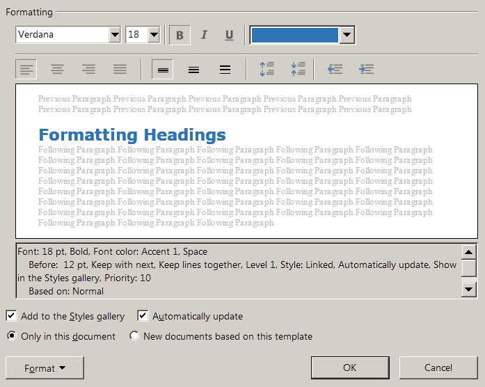 Formatting Headings | NMC's Center for Teaching and Learning