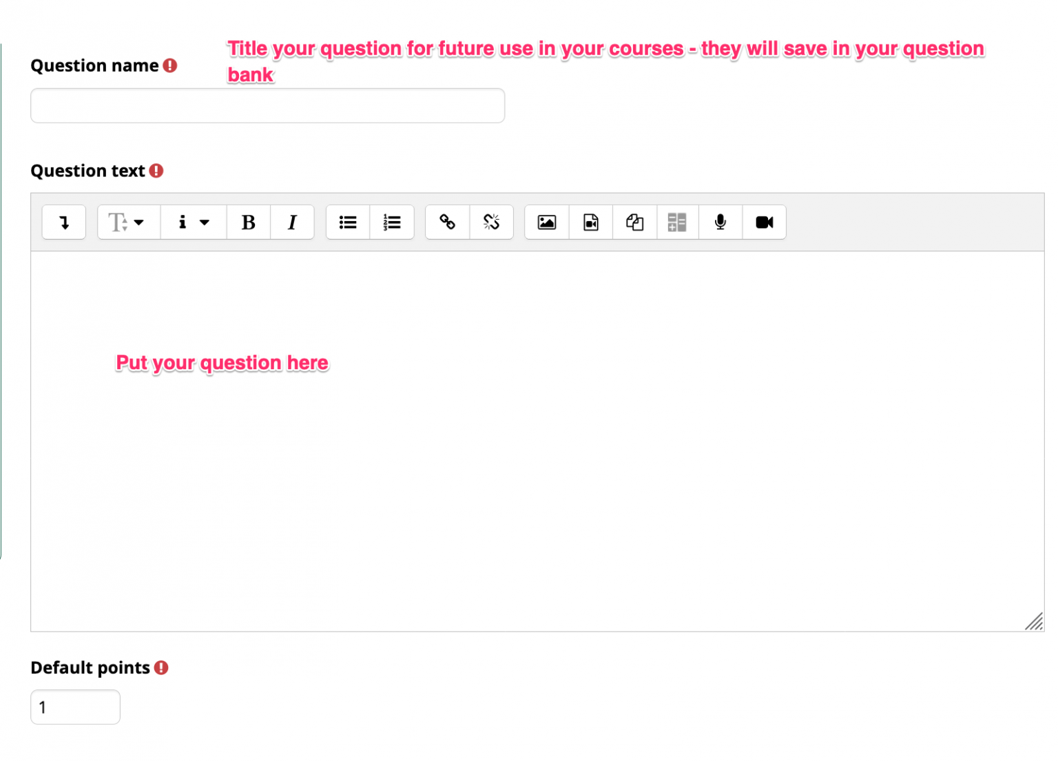 Using Moodle “Quiz” feature for class feedback & reflections | NMC's ...