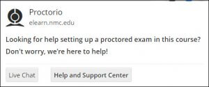 Taking a Canvas Quiz with Proctorio | NMC's Center for Teaching and ...