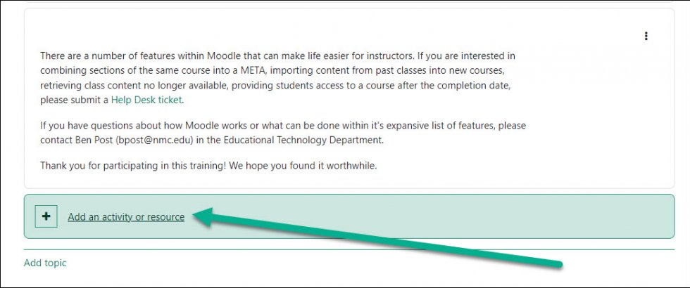 Using Google Assignments in Moodle | NMC's Center for Teaching and Learning